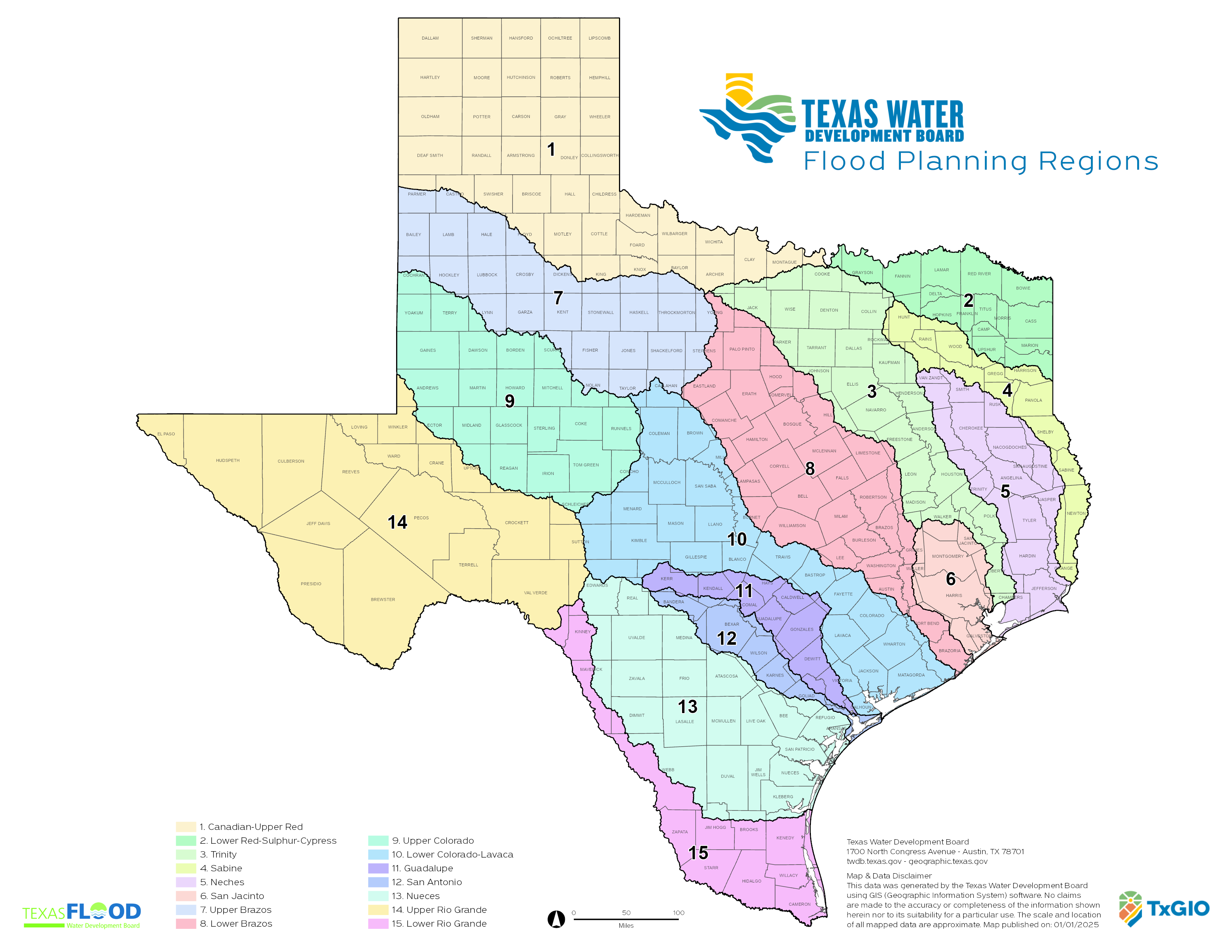 Regional Flood Planning Groups | Texas Water Development Board